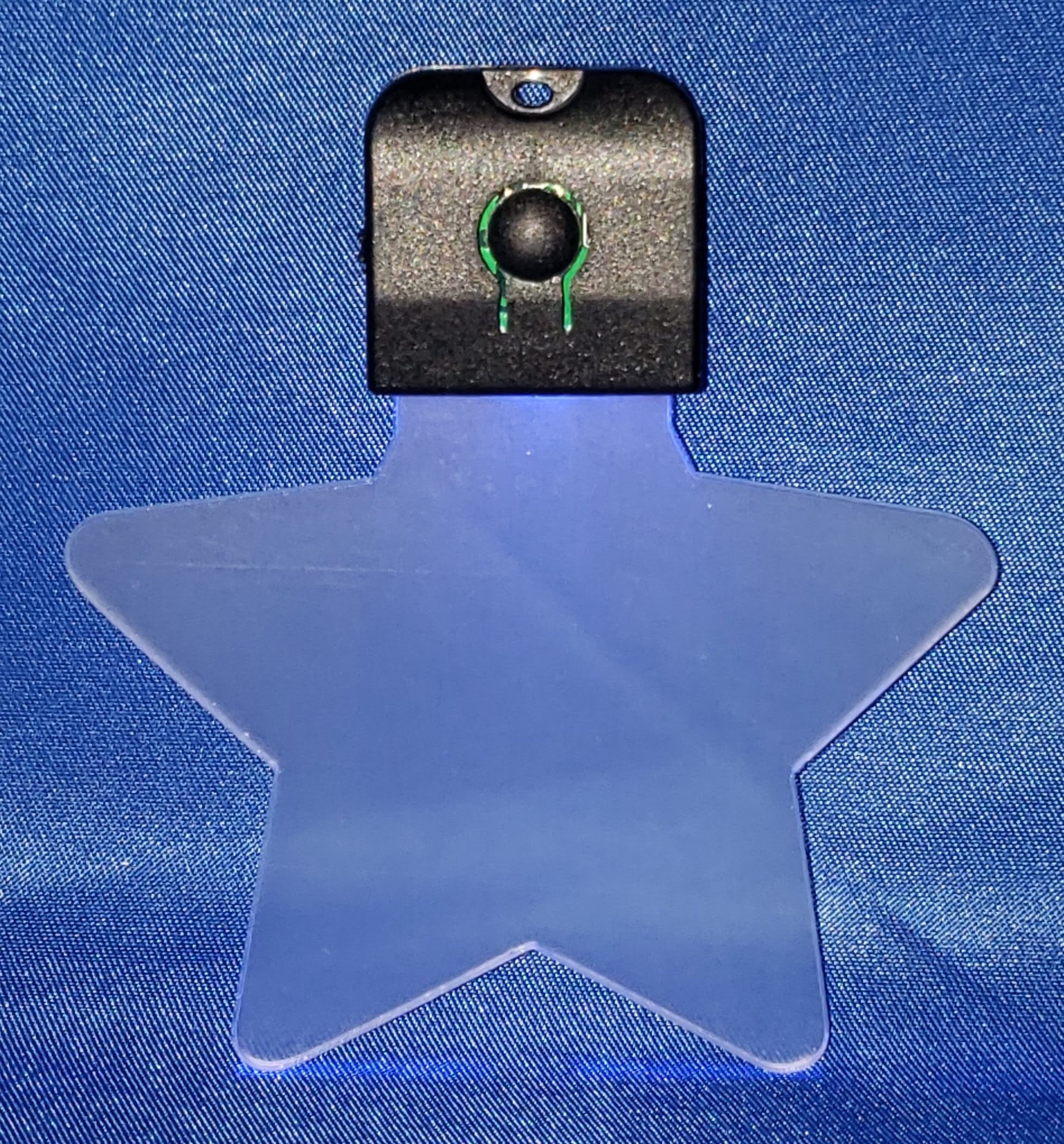 Star, clear acrylic plate only | Acrylic Engraving Supplies