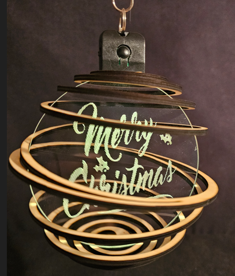 Spiral wood accent | Acrylic Engraving Supplies