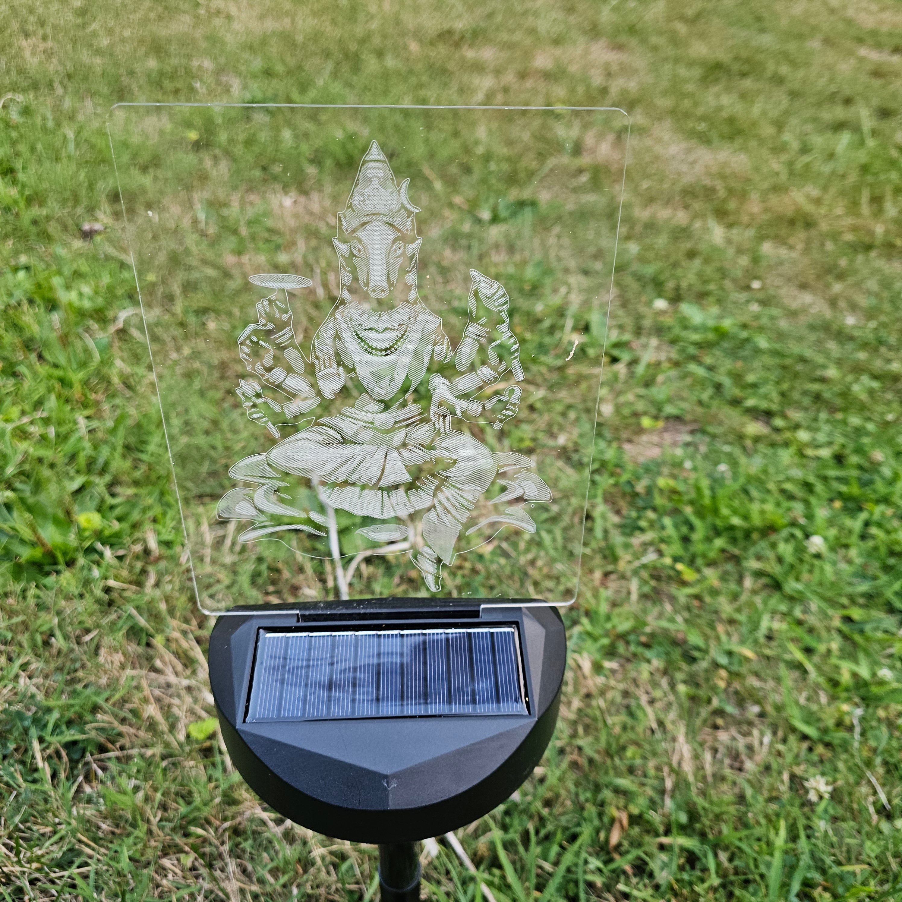 Outdoor solar LED garden light, purchase acrylic separately. | Acrylic ...